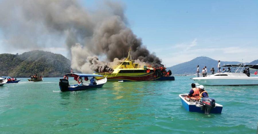 Over 50 passengers rescued after Langkawi ferry goes up in flames | The ...