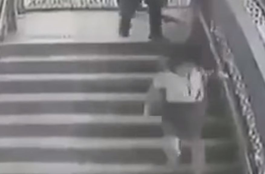 Another video of man kicking woman down staircase goes viral | The Star ...