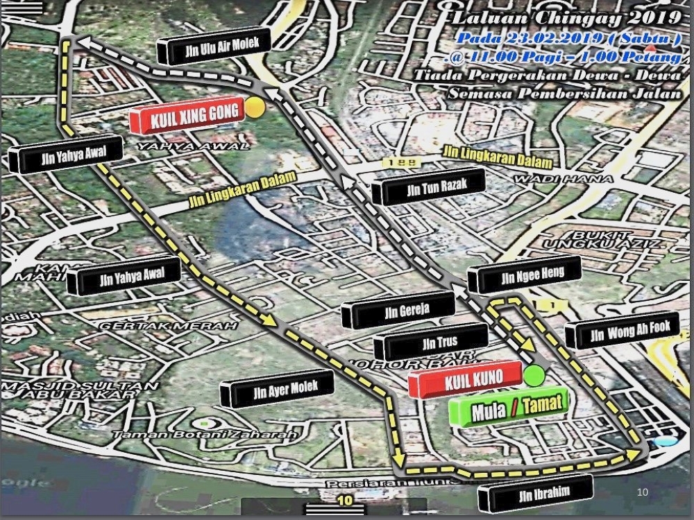 Main roads in JB to close for Chingay parade | The Star